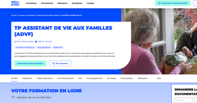 Top 5 formations TP ADVF en alternance à distance en 2026