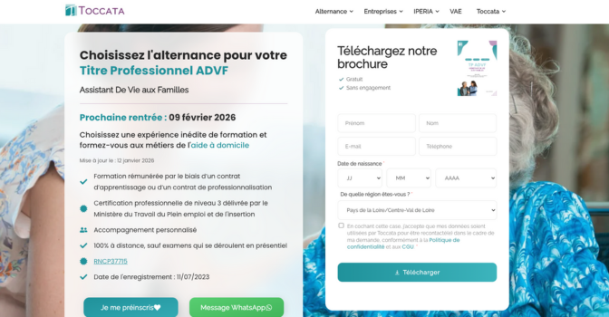 Top 5 formations TP ADVF en alternance à distance en 2026