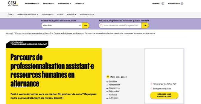 Top 5 formations RH en alternance à distance en 2026