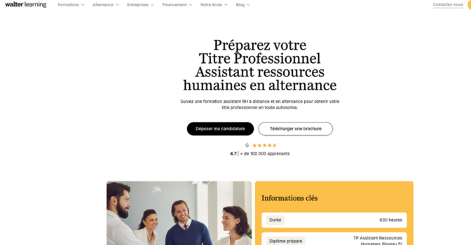 Top 5 formations RH en alternance à distance en 2026