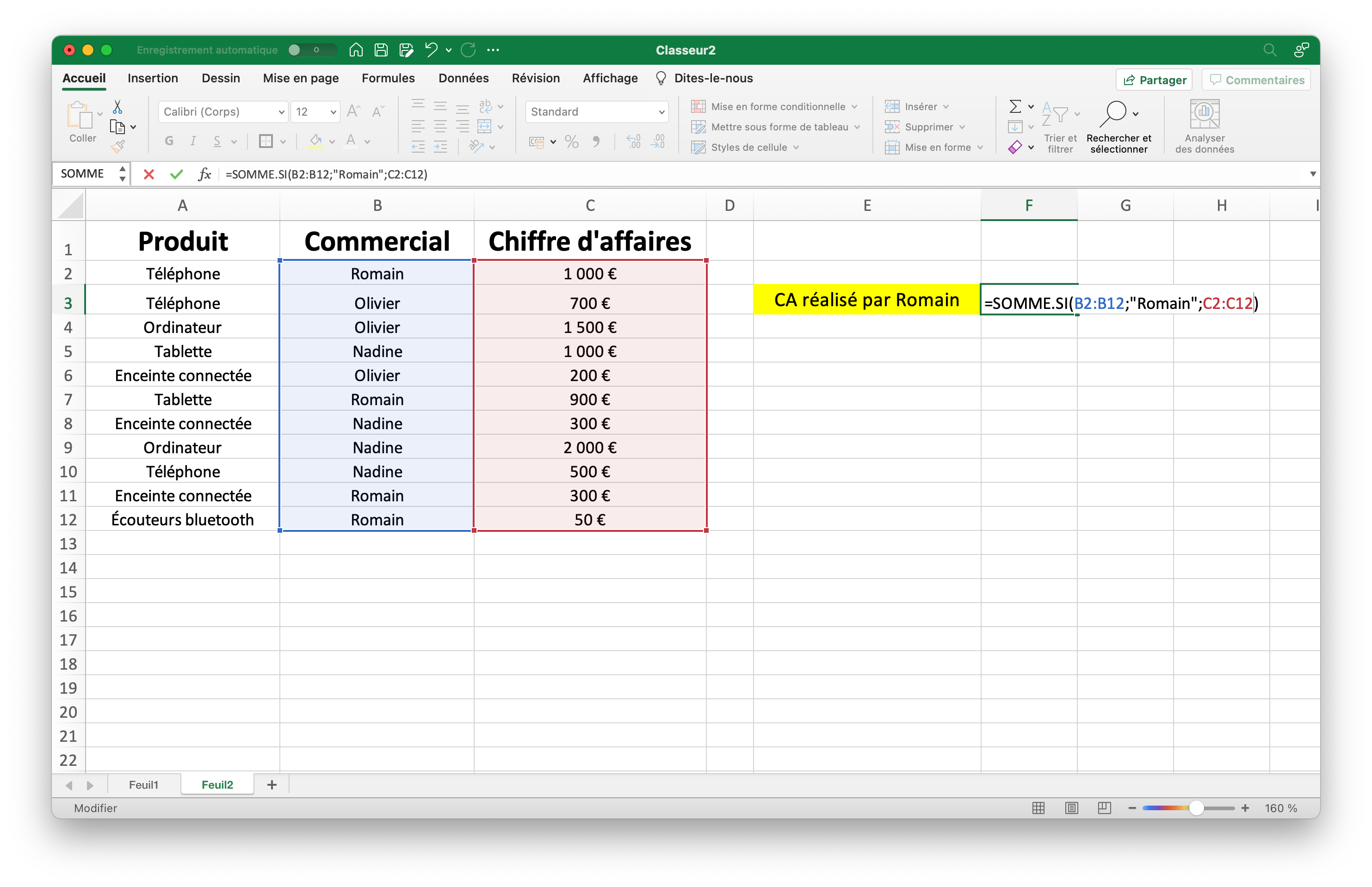 Optimisez Vos Calculs Excel Avec La Fonction SOMME SI